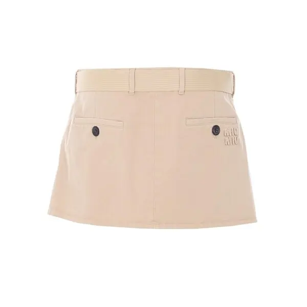 Miu Miu Old Gabardine Miniskirt