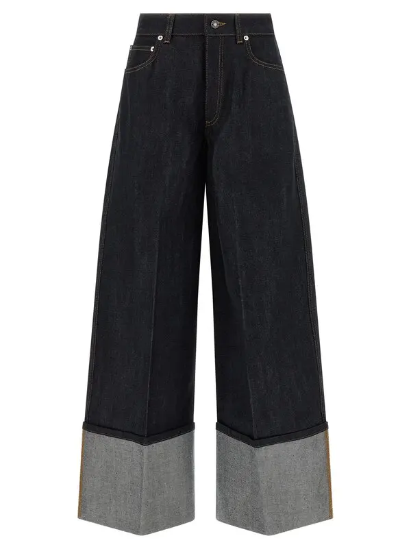Givenchy Turn Up Jeans - Blue