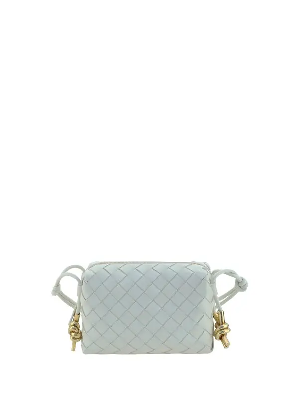 Bottega Veneta Loop Leather Shoulder Bag - White