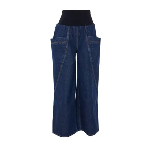 Alaïa Denim Sweatpants - Blue