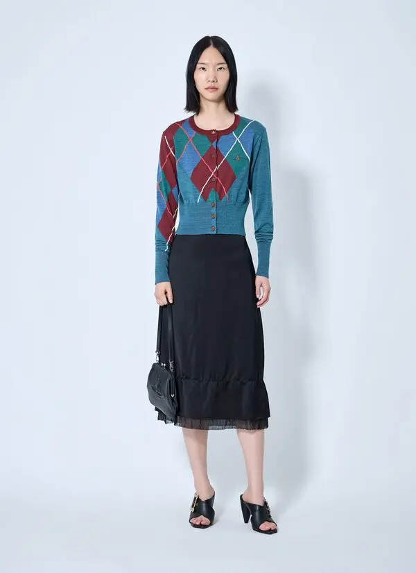VIVIENNE WESTWOOD Argyle Cropped Cardigan