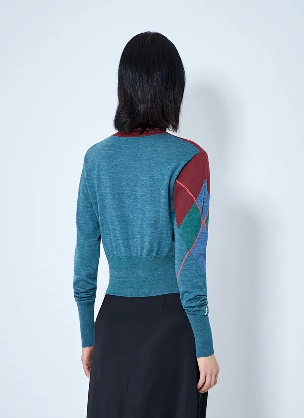 VIVIENNE WESTWOOD Argyle Cropped Cardigan
