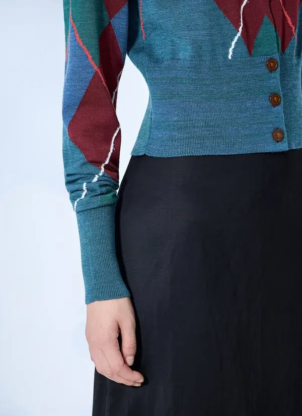 VIVIENNE WESTWOOD Argyle Cropped Cardigan