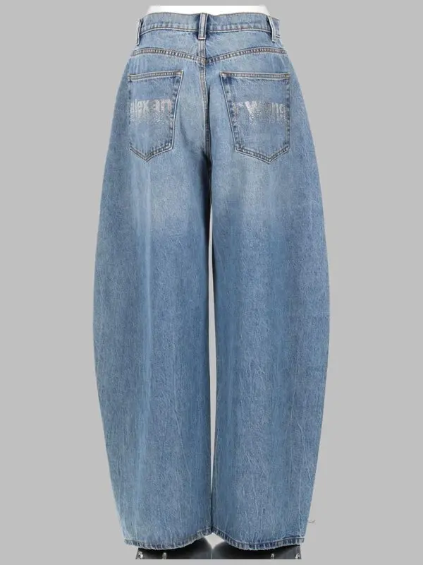Alexander Wang Logo Embellished Denim Jeans