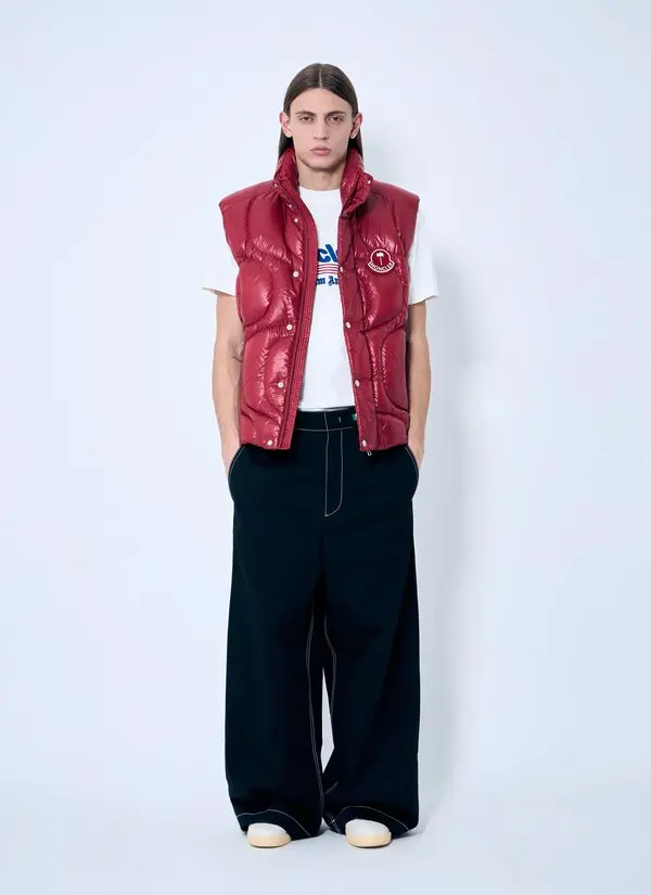 Moncler Wide-leg Cotton Pants