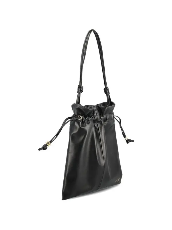 Celine Crystal Pouch Small Leather Bucket Bag