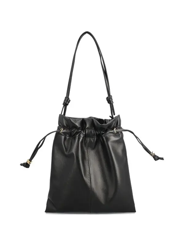 Celine Crystal Pouch Small Leather Bucket Bag