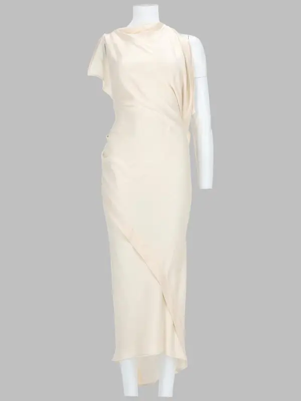 Victoria Beckham Kyra Midi Dress - Cream