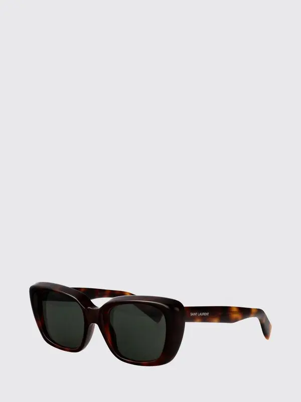 Saint Laurent Cat-eye Recycled Acetate Sunglasses With Logo - Brown