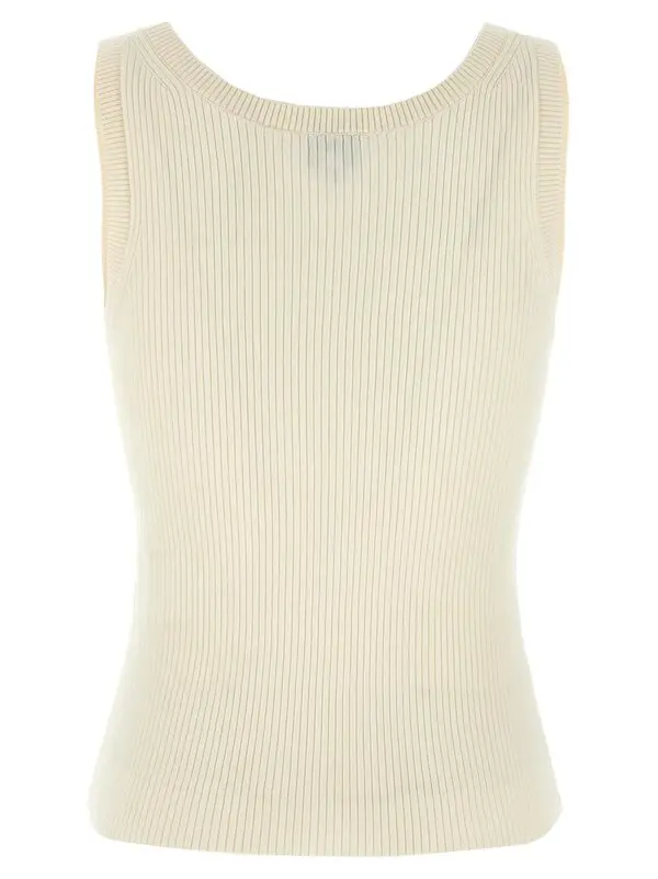 Kenzo Boke Flower 2.0 Ribbed Viscose Tank Top - White