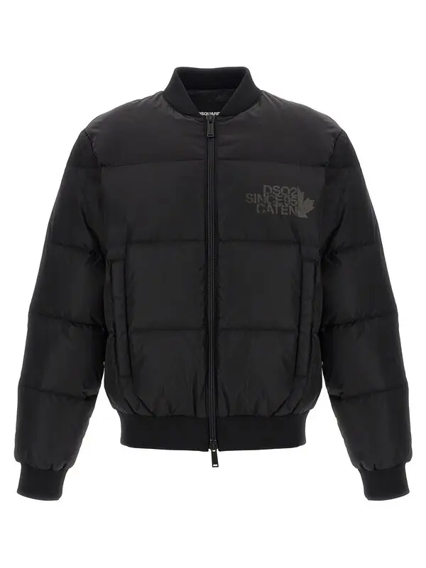 Dsquared2 Polyamide Bomber Jacket - Black