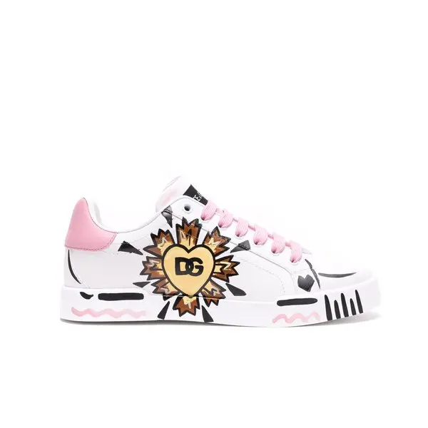 Dolce & Gabbana Light Strobel Portofino Sneakers - White