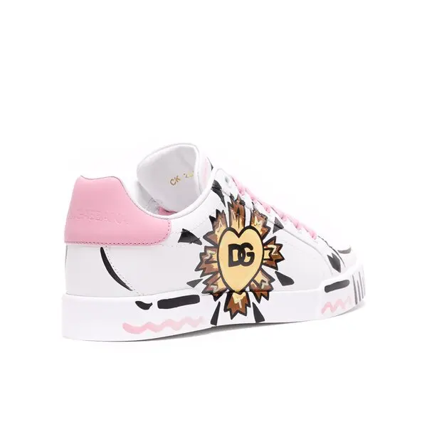 Dolce & Gabbana Light Strobel Portofino Sneakers - White