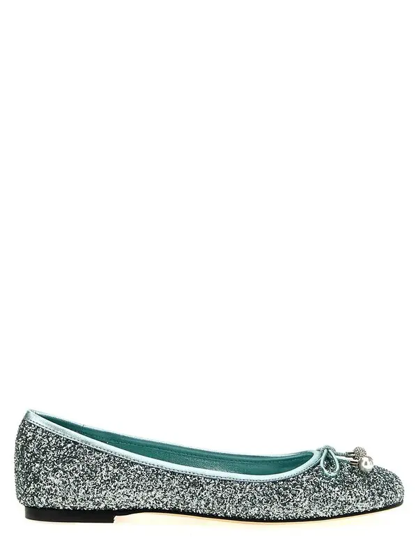 JIMMY CHOO Elme' Ballet Flats - Green