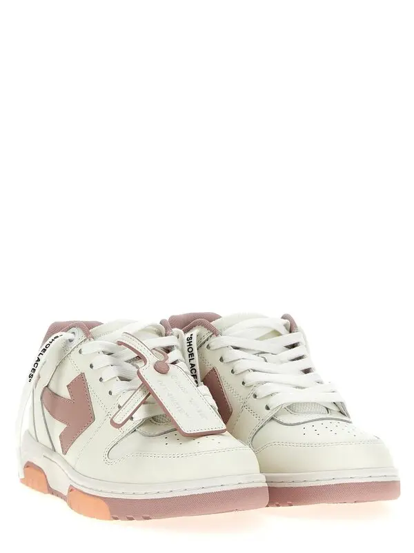 Off-White Out Of Office Leather Sneakers - Pink