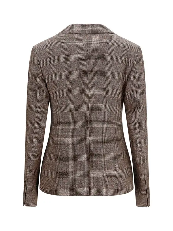 Burberry Single-breasted Wool And Linen Blazer