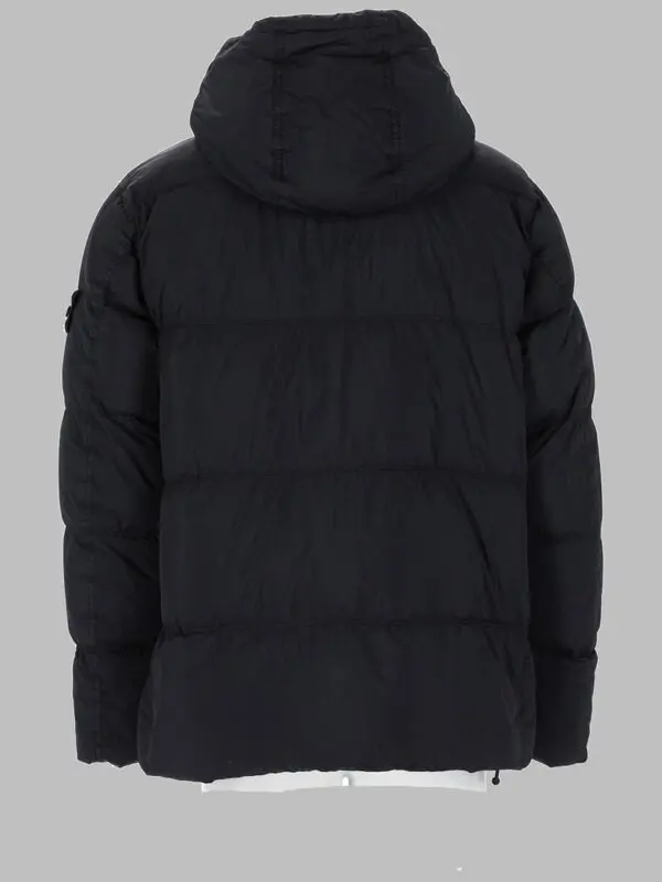 Stone Island Crinkle Reps Puffer Jacket - Blue