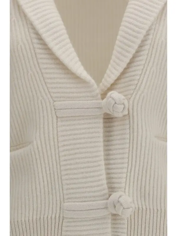 FORTE_FORTE Wool And Cashmere English Rib Cardigan