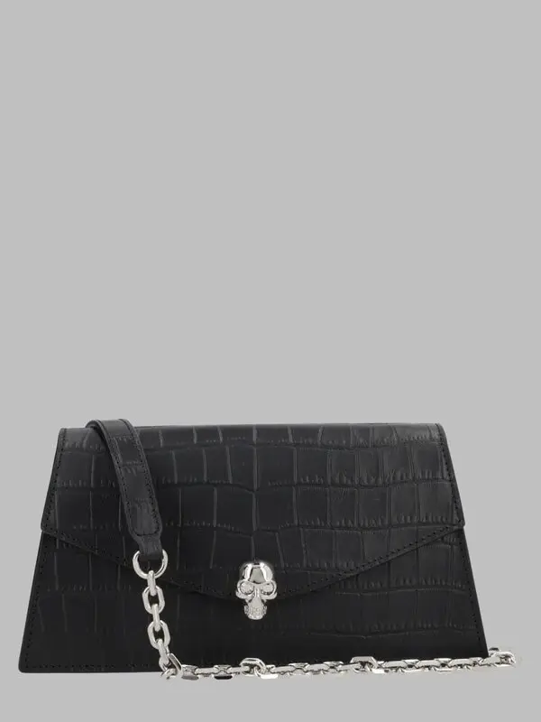 Alexander McQueen Leather Skull Mini Bag - Black
