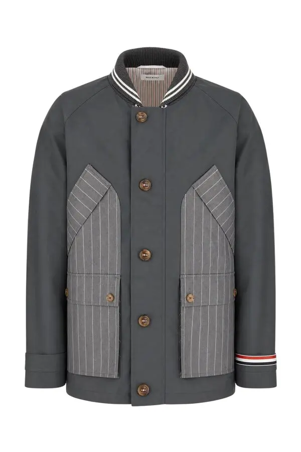 Thom Browne Paneled Bomber Jacket - Multicolor
