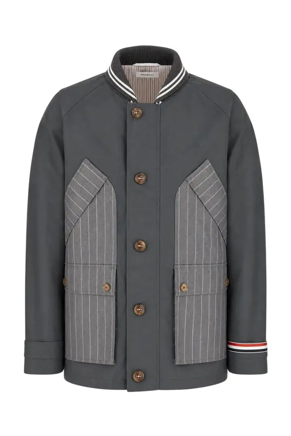 Thom Browne Paneled Bomber Jacket - Multicolor