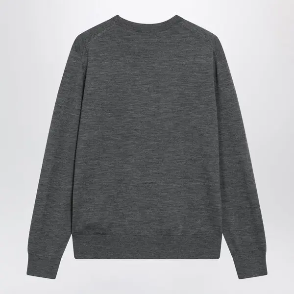 Burberry Grey Wool Crewneck Sweater