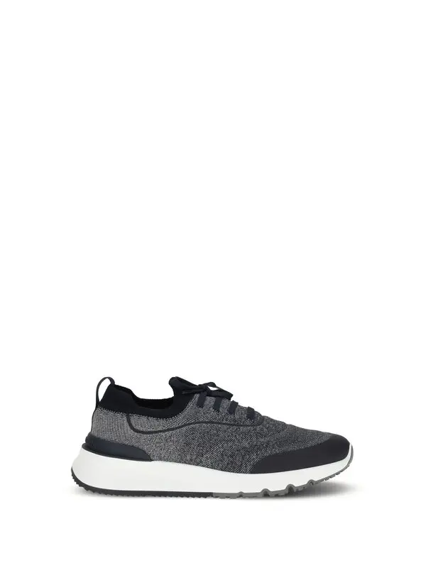 Brunello Cucinelli Techno Cotton Knit Sneakers Runners