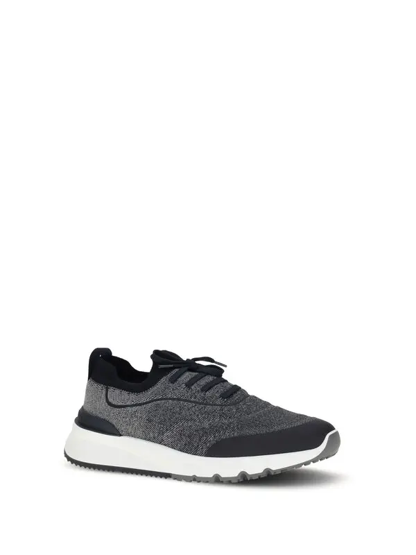 Brunello Cucinelli Techno Cotton Knit Sneakers Runners