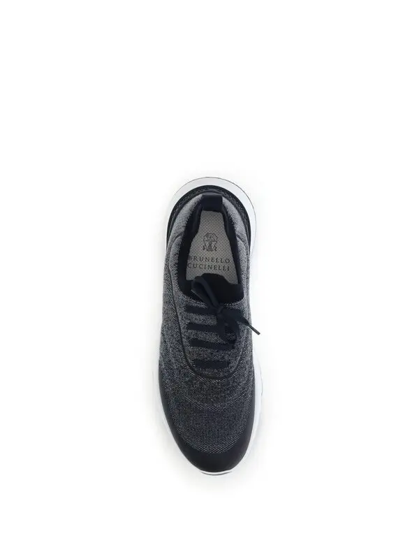 Brunello Cucinelli Techno Cotton Knit Sneakers Runners