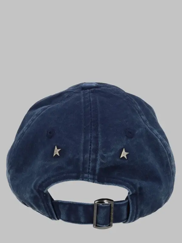 GOLDEN GOOSE Logo Patch Baseball Cap - Blue