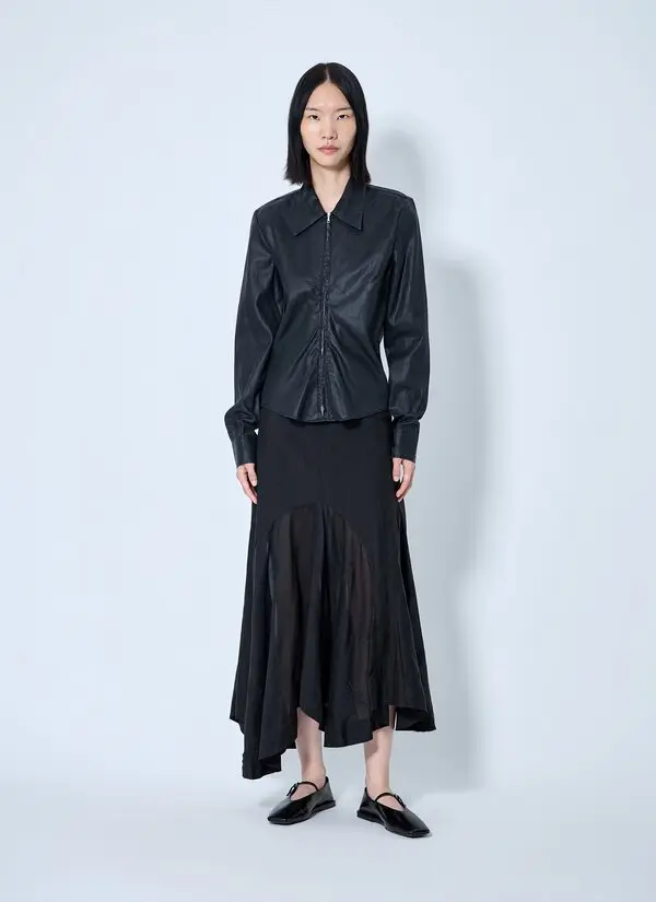 Our Legacy Slim Zip Shirt - Black
