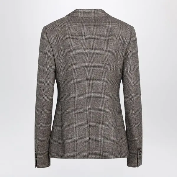 Burberry Prince Of Wales Wool-blend Jacket - Cream