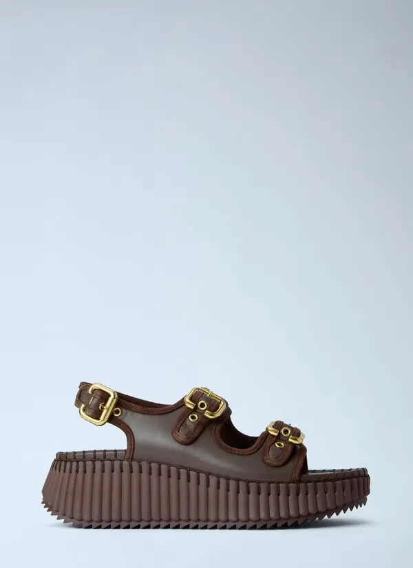 Chloé Nama Wedge Sandals