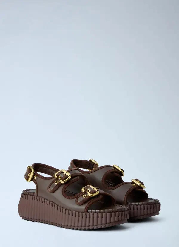 Chloé Nama Wedge Sandals