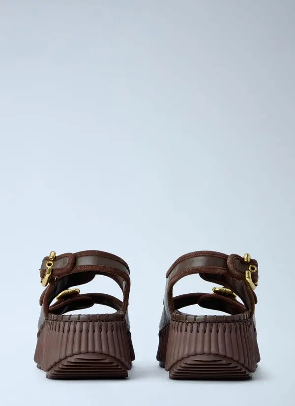 Chloé Nama Wedge Sandals