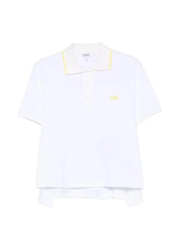 Loewe Anagram Cotton Polo Shirt - Multicolor