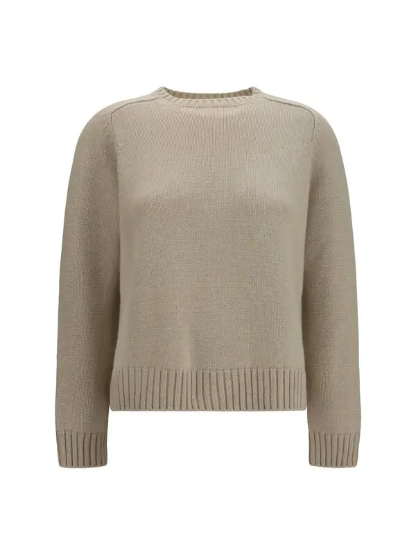 Loro Piana Parksville Cashmere Crewneck Sweater - Cream
