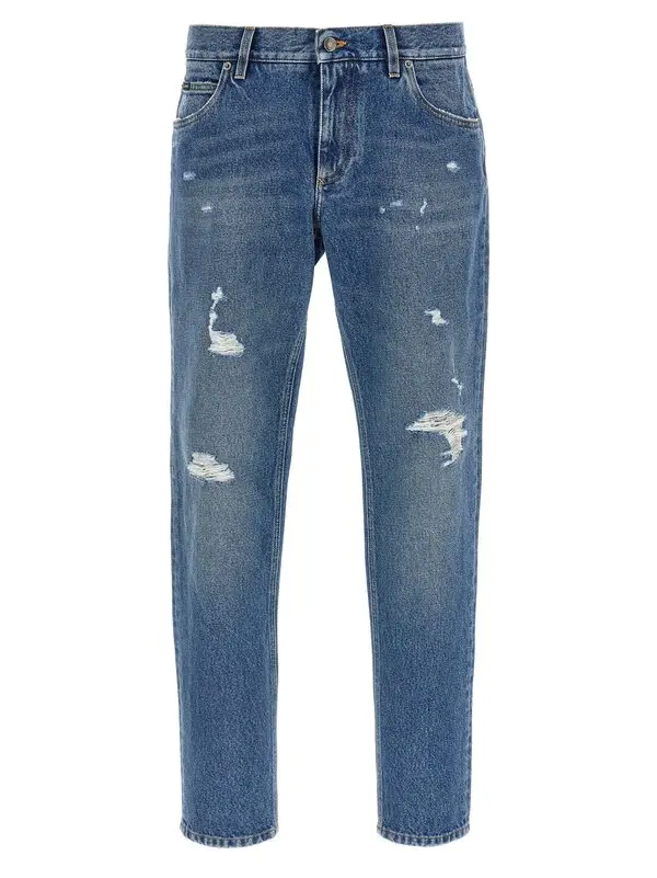 Dolce & Gabbana Private Wardrobe Straight Leg Jeans - Blue