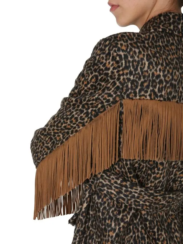 Saint Laurent Leopard Print Jacket