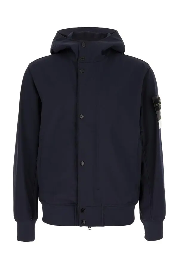 Stone Island Hooded Bomber Jacket - Multicolor