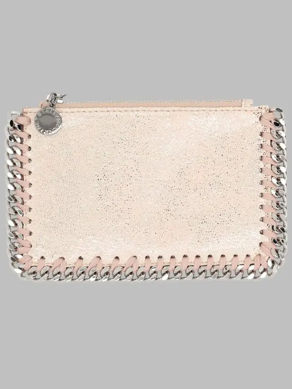Stella McCartney Portacarte Falabella Con Zip - Pink