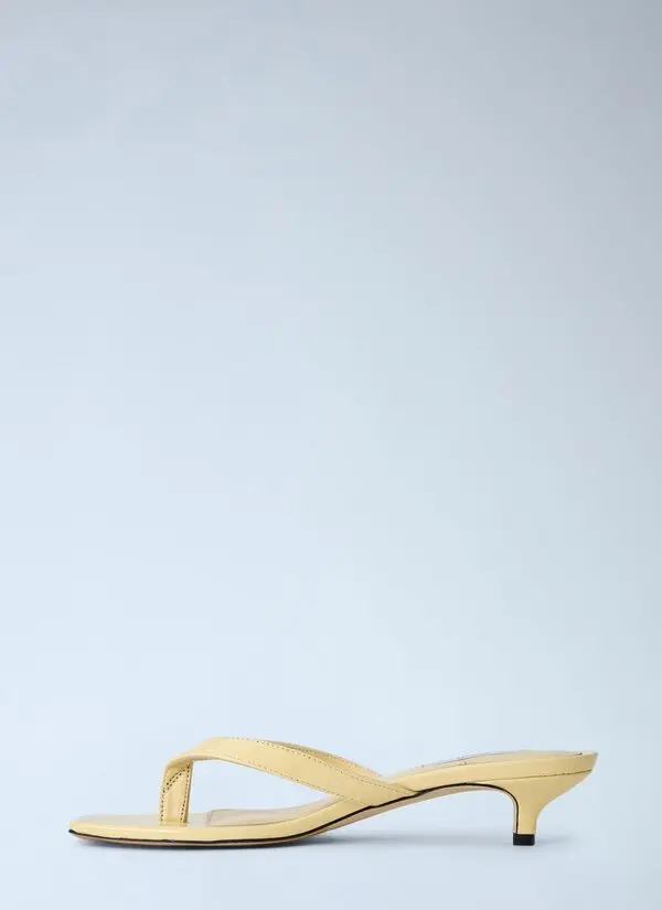 TOTEME Naplack Heeled Flip Flops