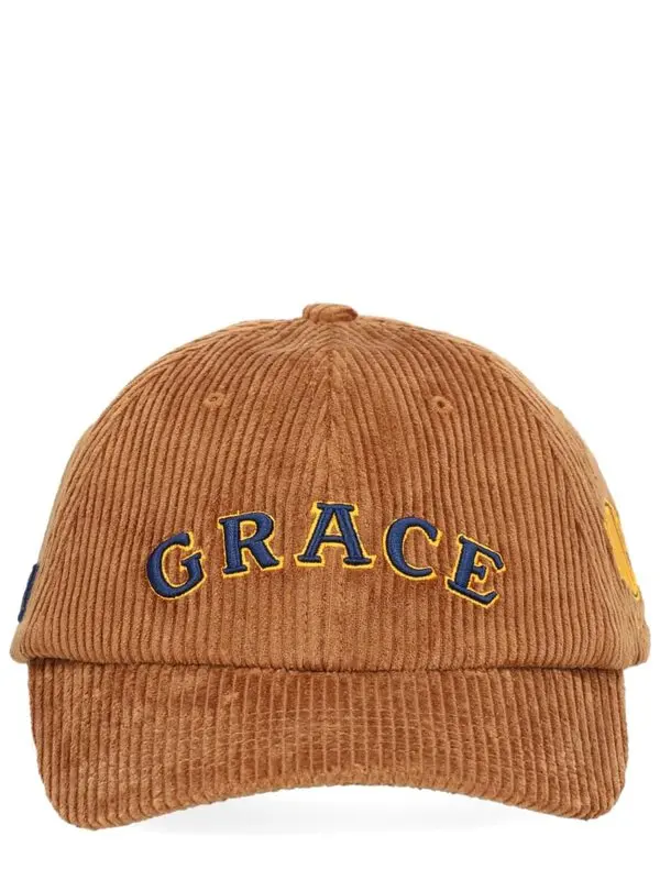 WALES BONNER Grace Baseball Cap - Brown