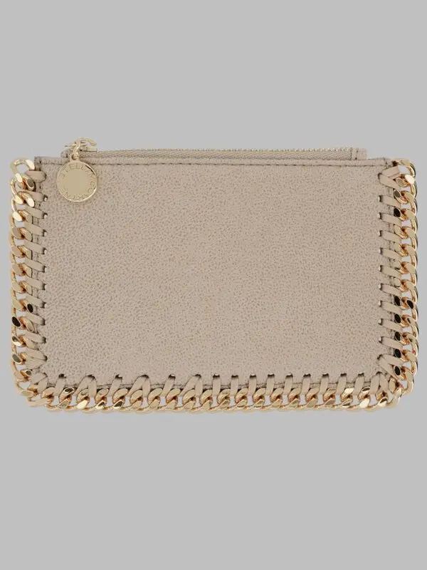 Stella McCartney Falabella Card Holder - Cream