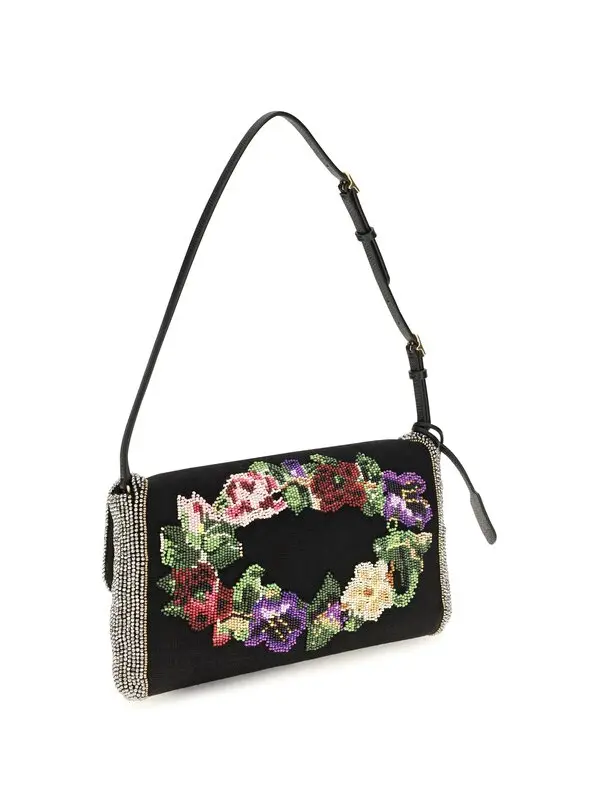 Valentino Garavani Small Devain Embroidered Shoulder Bag