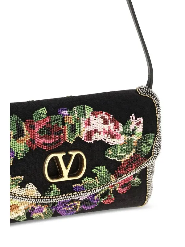 Valentino Garavani Small Devain Embroidered Shoulder Bag