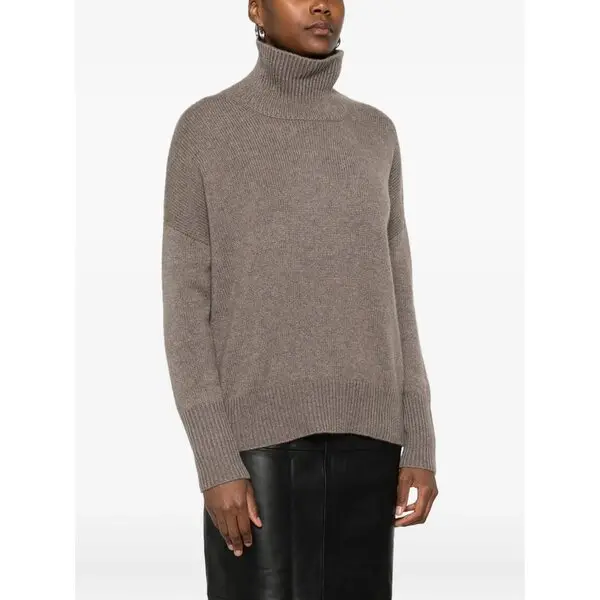 LISA YANG Cashmere Turtleneck Pullover - Brown