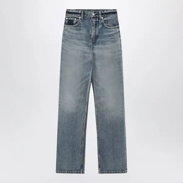 Alaïa Straight-leg Denim Jeans - Blue