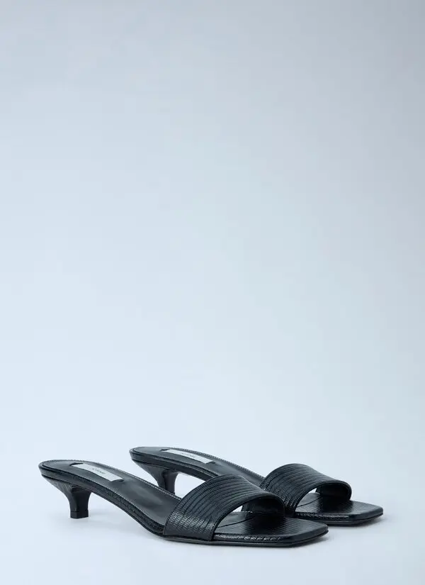 TOTEME Slim Lizard-embossed Bandeau Sandals