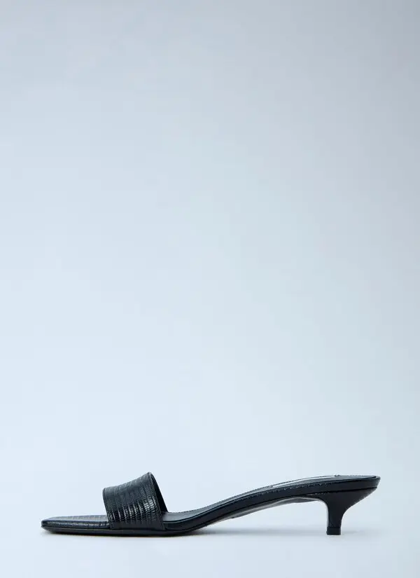 TOTEME Slim Lizard-embossed Bandeau Sandals